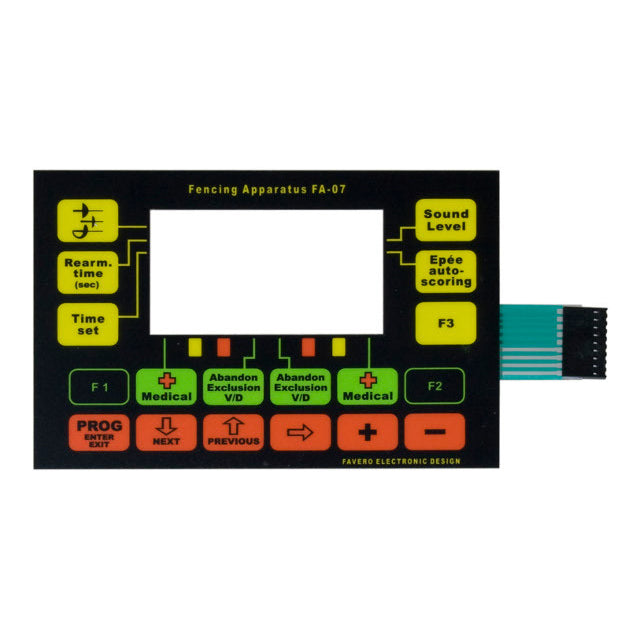 Favero - FA-07 - Tactile Keyboard for Scoring Machine | Imex Sport